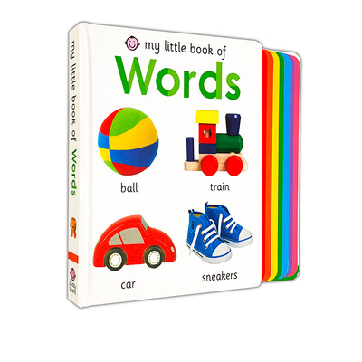 英文原版 My Little Book of Words  超大本纸板书 幼儿单词词汇启蒙学习 儿童认知识物绘本 麦克米伦出品