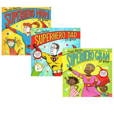 英文原版 Superhero Mum Dad  超级英雄妈妈 3册合售 家庭教育 亲子共读母亲节 英语启蒙绘本图画书 大嘴鸟 Nosy Crow 赠官方音频