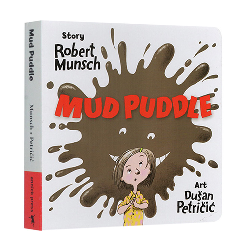 Mud Puddle幽默爆笑故事图画书蒙施爷爷英文原版绘本 Robert Munsch_虎窝淘