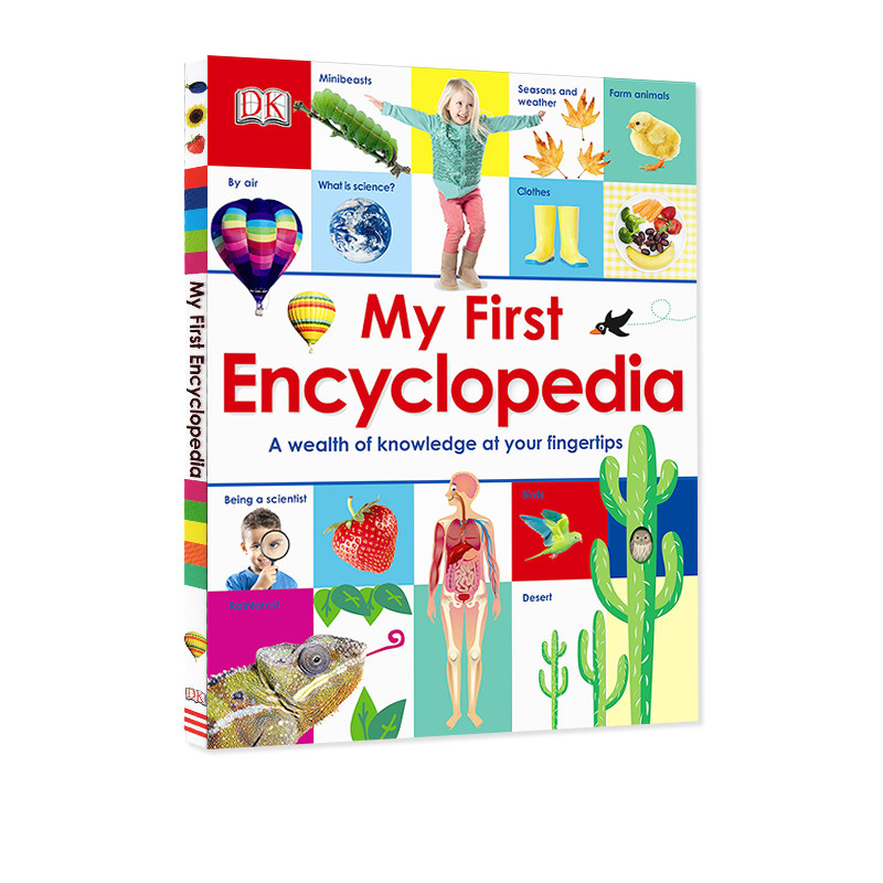 预售我的百科全书英文原版 My First Encyclopedia精装大开本幼儿科普读物儿童英语学习教辅工具书 DK出品_虎窝淘