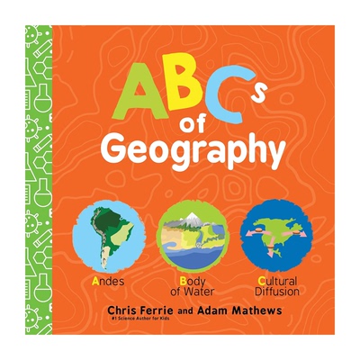 预售 宝宝智学园 幼儿工程院 Baby University 英文原版 ABCs of Geography 地理ABC 儿童启蒙认知纸板绘本 STEM扎克伯格推荐