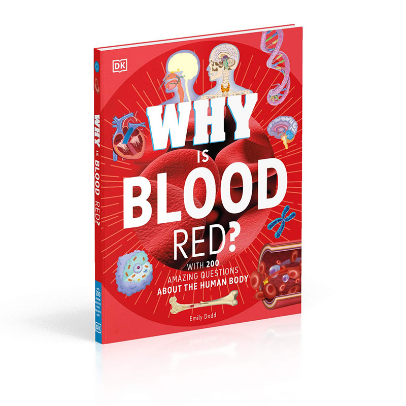 英文原版 DK为什么血是红色的精装 Why Is Blood Red?儿童英语百科绘本读物少儿科普图画书亲子互动_虎窝淘