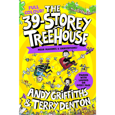 英文原版 The 39-Storey Treehouse Colour Edition 树屋故事3 全彩版 39层小屁孩树屋历险记 儿童漫画故事幽默笑话