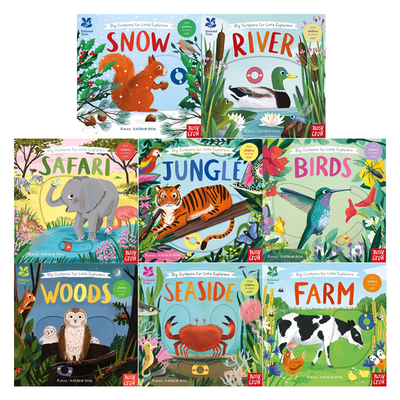 英文原版 Big Outdoors for Little Explorers 小小探险家 Jungle/Safari/Birds/Seaside 自然生态科普兴趣绘本 National Trust