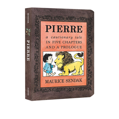 英文原版 Pierre 纸板书 廖彩杏书单 皮埃尔寓言故事 情绪管理幼儿早教绘本 名家Maurice Sendak