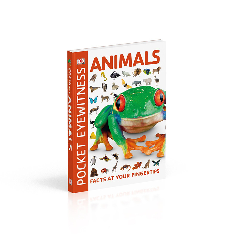 英文原版 Pocket Eyewitness Animals动物口袋目击者全彩口袋书少儿科普百科读物 DK出品_虎窝淘