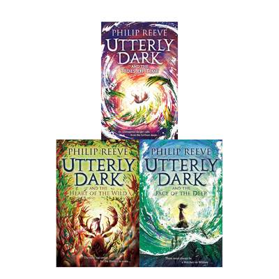 英文原版 Utterly Dark 彻底黑暗 3册合售 儿童奇幻冒险插图小说 海洋魔法题材 青少年课外读物 Philip Reeve