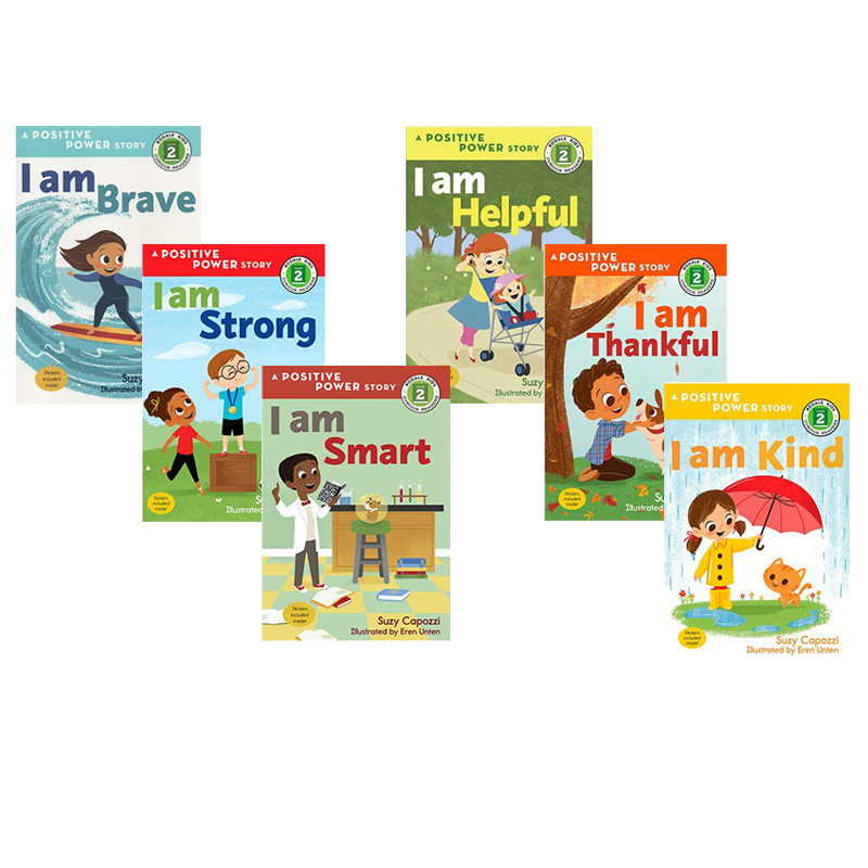 英文原版我是小帮手系列绘本6册 I Am Thankful/Kind/Brave/strong/Smart/Helpful儿童分级读物图画故事 ...