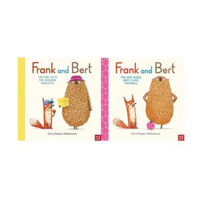 英文原版 Frank and Bert 2册 漫画绘本图画书 Nosy Crow Stories Aloud 赠官方音频