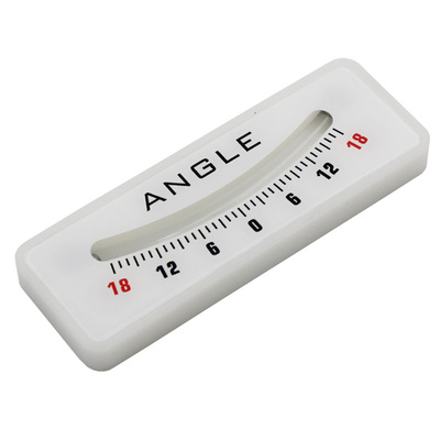 医疗器械用角度仪白色水平角度尺水平尺18度倾角器100x35x10mm
