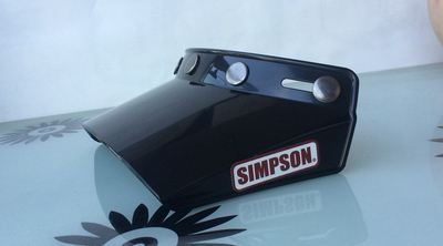 日本白色黑色SIMPSON辛普森复古机车头盔M50帽檐/M30 Bandit镜片