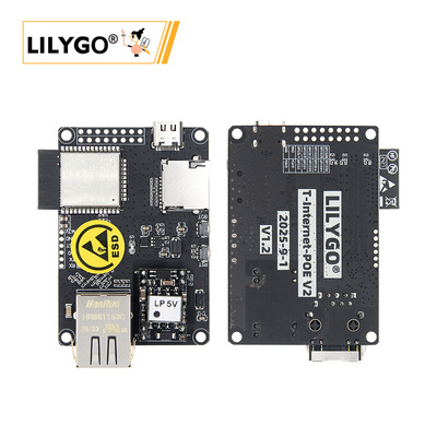 LILYGO® T-Internet-POE ESP32 LAN8720 以太网适配器 带TF card