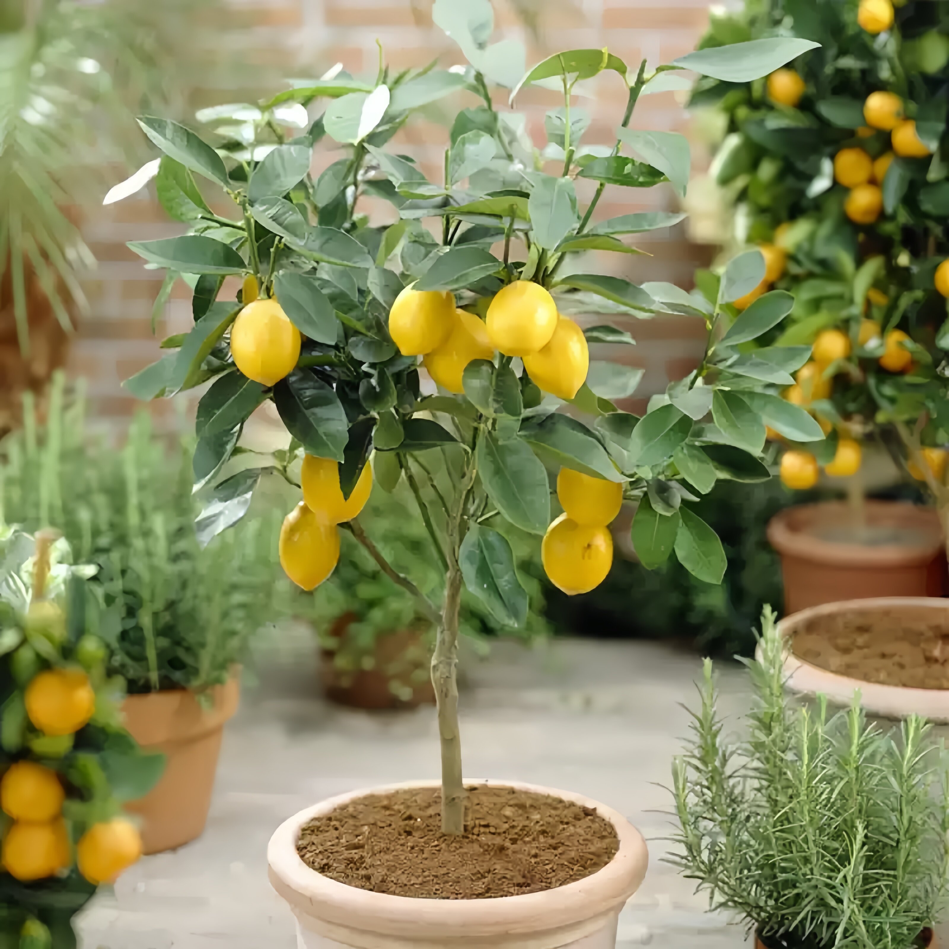 柠檬树盆栽带果柑橘类植物室内阳台果树盆栽好养易活
