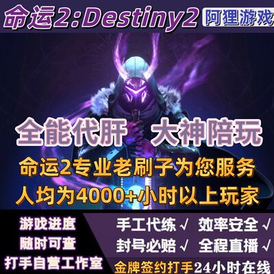 命运2代肝纯手工全能打手安全