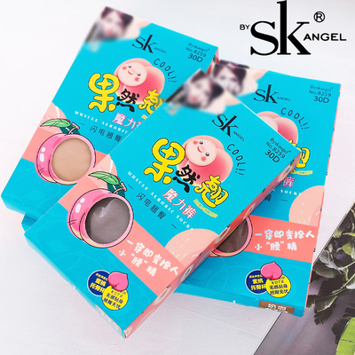 SK果然翘魔力连裤袜子女30D防勾丝微透大码春秋丝袜高腰收腹提臀