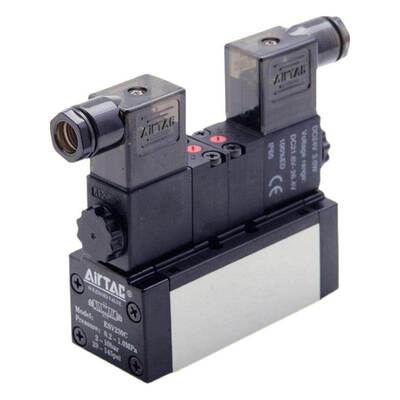 亚德客标准电磁阀ESV210B/220A/230C/310/320 24V 220V换向阀气阀
