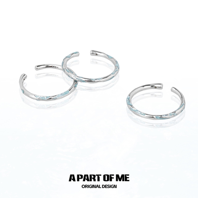 APartOfMe极细纯银戒指冷淡风