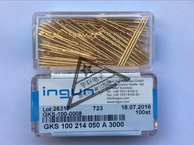 INGUN英刚探针GKS100214050A3000/镀金尖四爪头探针1.7探针 金针