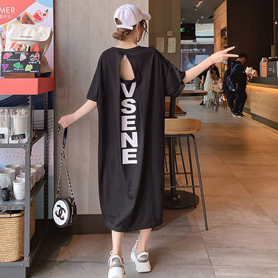 露背睡裙肥胖特大码女装夏季新款