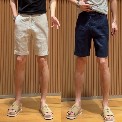 夏季男士老钱风轻薄显瘦五分短裤