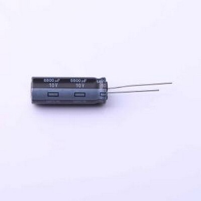 EEUFR1A682L 直插铝电解电容 6800uF ±20% 10V 插件,D12.5xL35mm