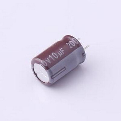 EGS2DM100F12C30T 直插铝电解电容 10uF ±20% 200V 插件,D8xL12m