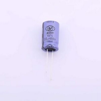 ECE2WM220K21OTPO 直插铝电解电容 22uF ±20% 450V 插件,D13xL21