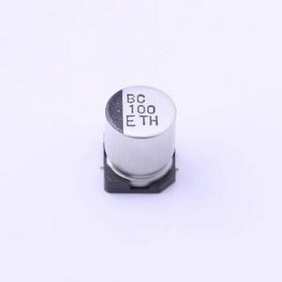25THV100MSPA6.3X8 贴片型铝电解电容 100uF ±20% 25V SMD,D6.3x