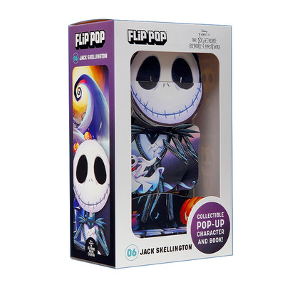 英文原版 Tim Burton's The Nightmare Before Christmas Flip Pop 圣诞夜惊魂人物立体书 骷髅杰克 英文版 进口英语原版书籍