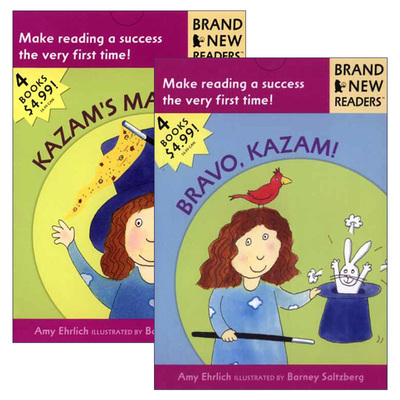 英文原版 Brand New Readers Kazam卡萨系列2册 儿童绘本 Candlewick分级读物 英文版 进口英语原版书籍
