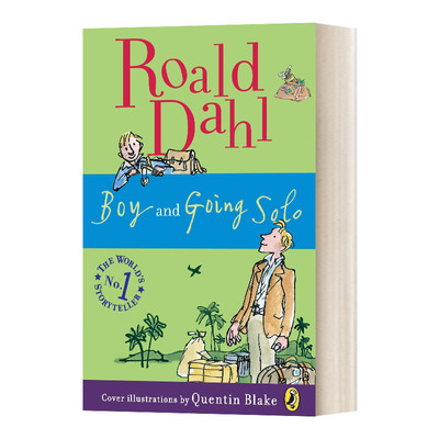 好小子和独闯天下2本合集 Boy and Going Solo  罗尔德达尔 英文原版儿童文学读物 进口英语书籍