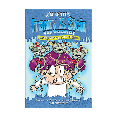 英文原版 The Fran with Four Brains 科学小超人弗兰妮系列6 英文版 进口英语原版书籍