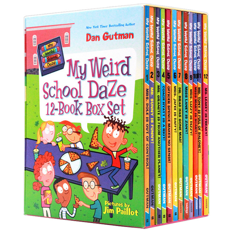 疯狂学校第二季12册盒装 My Weird School Daze美国中小学生英语读物英文原版儿童经典初级桥梁章节书进口书籍_虎窝淘
