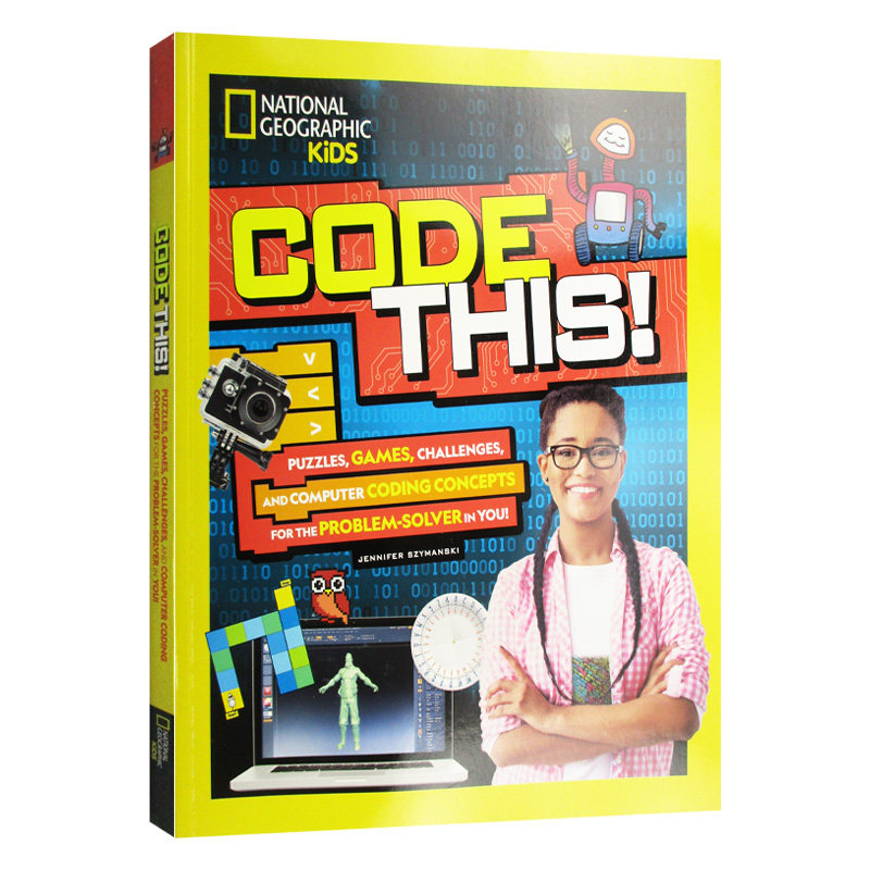 Code This给这个编码英文原版儿童编程教程读物进口书籍_虎窝淘