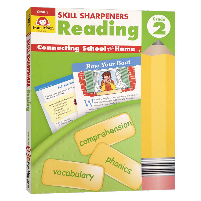 Skill Sharpeners Reading Grade 2 技能铅笔刀阅读练习册二年级 英文原版美国加州教辅 进口考试类书籍