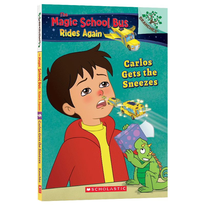 神奇校车3 The Magic School Bus Rides Again #3 Carlos Gets The Sneezes 英文原版儿童绘本故事书 英文版进口书籍