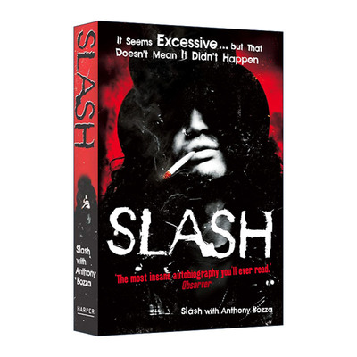 英文原版 Slash the Autobiography 索尔·哈德森Slash自传 枪炮与玫瑰乐队吉他手 英文版 进口英语原版书籍