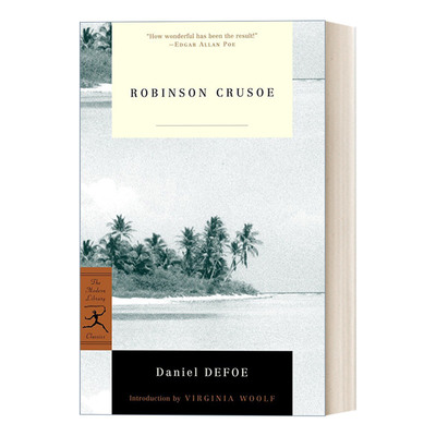 英文原版 Robinson Crusoe Modern Library Classics 鲁滨逊漂流记 Daniel Defoe丹尼尔·笛福 兰登书屋现代图书馆经典系列进口书