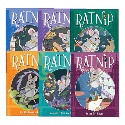英文原版 Ratnip 老鼠拉尼特普系列6册 在你的尾巴上 城市失物招领处 披萨梦实现了 我是勇敢鼠鼠 英文版 进口英语原版书籍