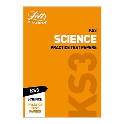 英文原版 Letts KS3 Science Practice Test Papers KS3初中科学练习测试题 中学教材教辅 英文版 进口英语原版书籍
