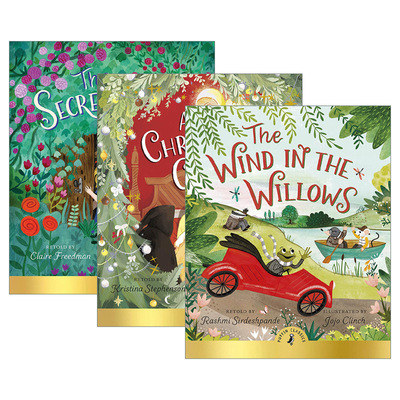 英文原版 企鹅海雀经典文学绘本Puffin Picture Book Classics 3册 Secret Garden/Christmas Carol/Wind in the Willows 英文版