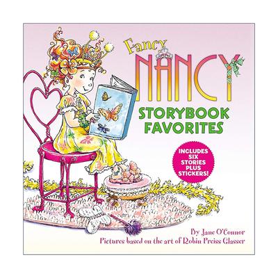 英文原版 Fancy Nancy Storybook Favorites 漂亮的南希 6个故事合集带贴纸 精装绘本 英文版 进口英语原版书籍