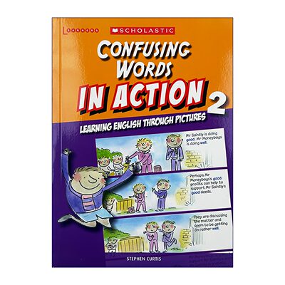 英文原版 Scholastic In Action Confusing Words 2 学乐画中画 易混淆词卷2 英文版 进口英语原版书籍