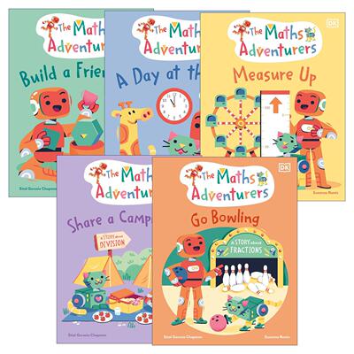 英文原版 The Maths Adventurers 数学冒险家系列5册 儿童绘本 精装 动物园的一天 建立友谊 保龄球时间 英文版 进口英语原版书籍