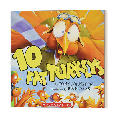 英文原版绘本 Ten Fat Turkeys 10只胖火鸡 英语启蒙拓展推荐阅读故事小说 英文版 进口英语原版书籍