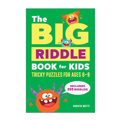 英文原版 The Big Riddle Book for Kids 儿童谜语大书 双关语 脑静急转弯 数学逻辑难题 益智游戏 英文版 进口英语原版书籍