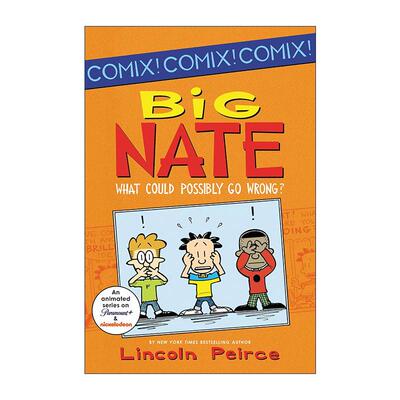 英文原版 Big Nate What Could Possibly Go Wrong 大内特四格漫画1 英文版 进口英语原版书籍
