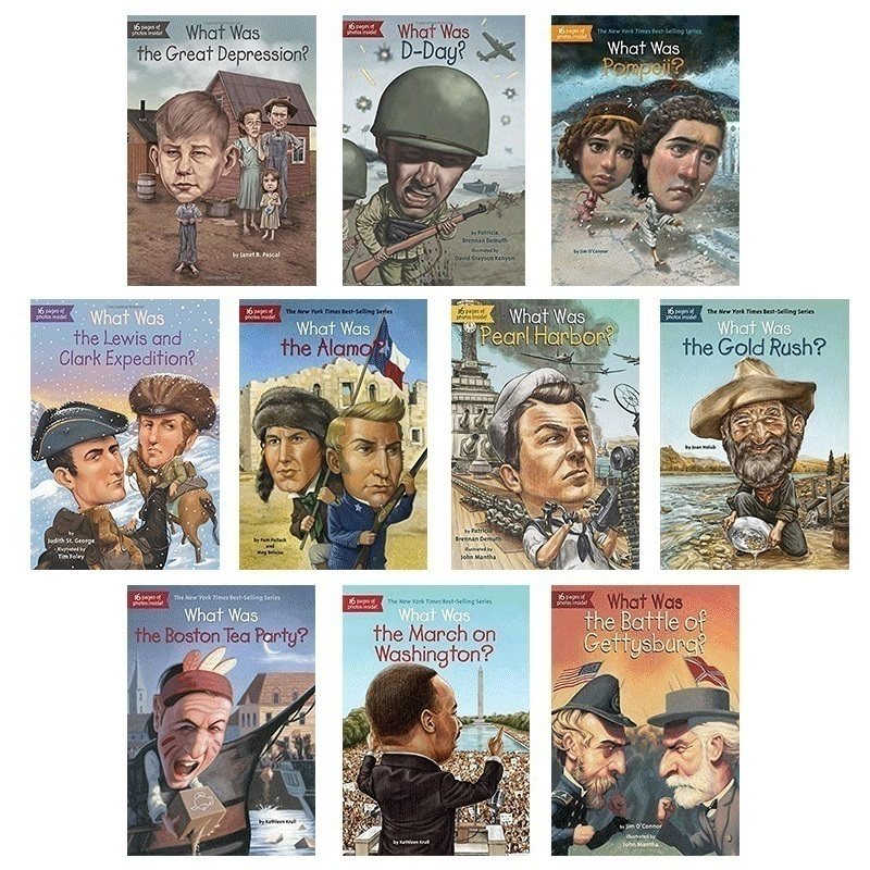 What Was系列历史事件10册英文原版人文历史百科 who was系列姐妹篇中小学生儿童读物英文章节进口书_虎窝淘