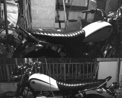 雅马哈尾翼天俊yb125sp复古弯管