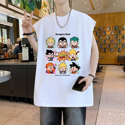 26660港风新款印花背心2026春夏新款男士高品质韩版休闲舒适百搭